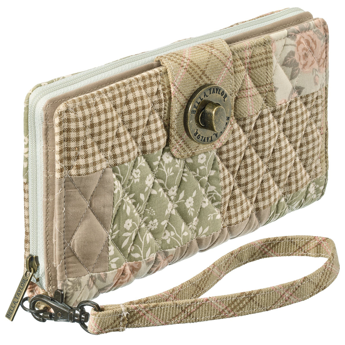 Cameo Rose Patchwork RFID Cash System Wallet – Bella Taylor Wholesale