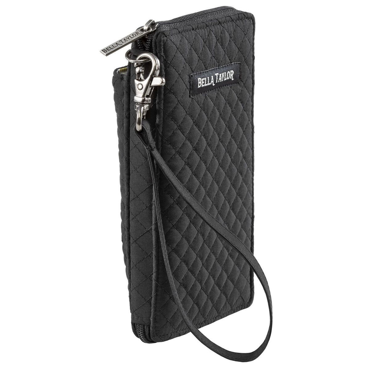 Solid Black RFID Modern Wristlet Wallet – Bella Taylor Wholesale